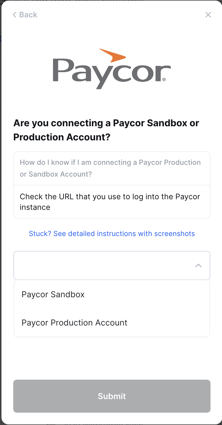 Paycor - How do I link my account to Corporategift.com?